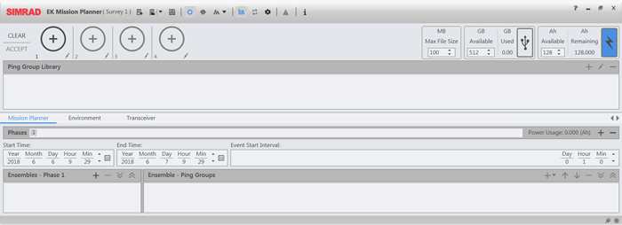 Simrad EK Mission Planner